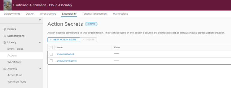 Using Secrets With ABX in Cloud Assembly – blog.ukotic.net