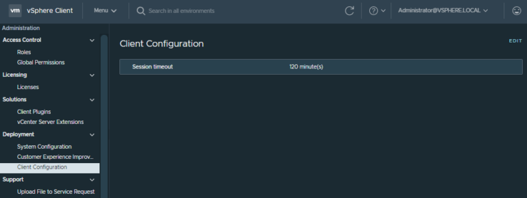 Session Timeout Now In The vSphere Client UI (vSphere 7 Update 2) – blog.ukotic.net